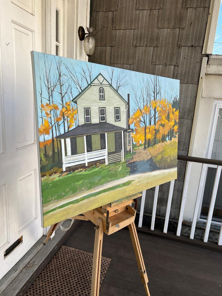 Brian McCarty - House in Fall, Oil Painting For Sale at 1stDibs