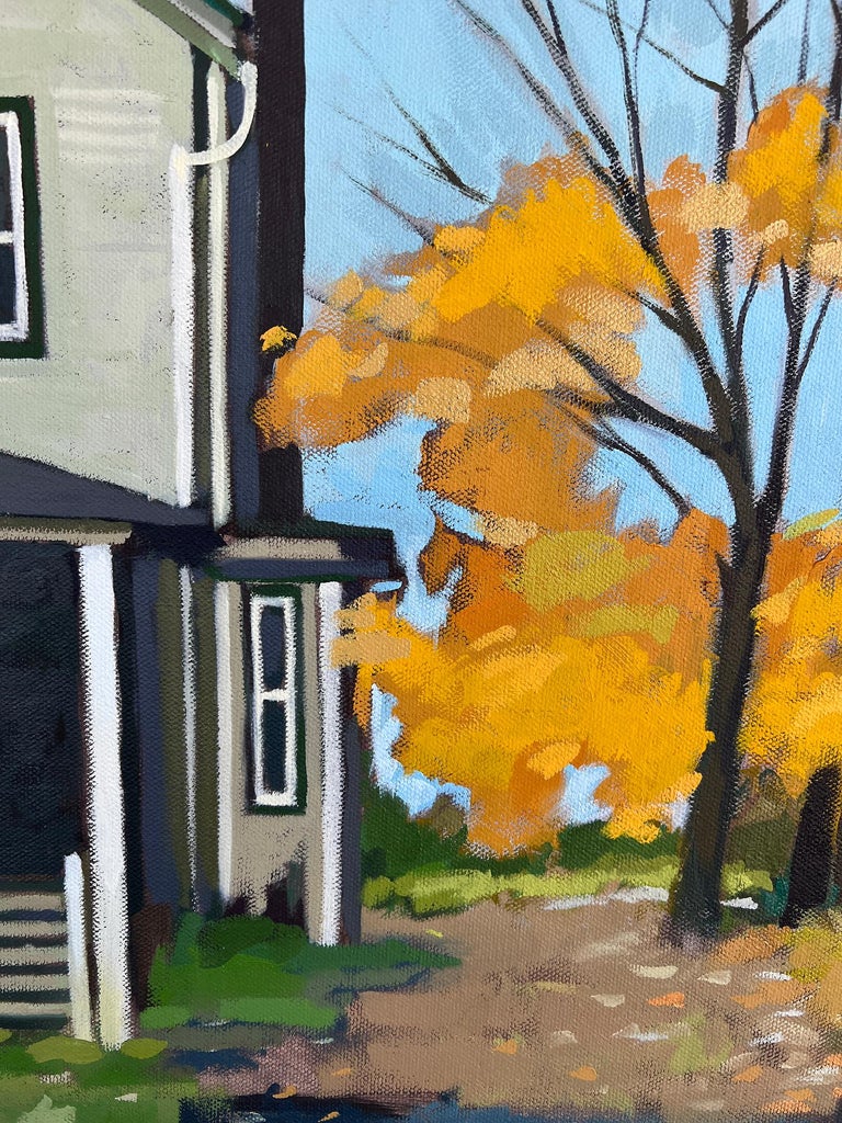 Brian McCarty - House in Fall, Oil Painting For Sale at 1stDibs