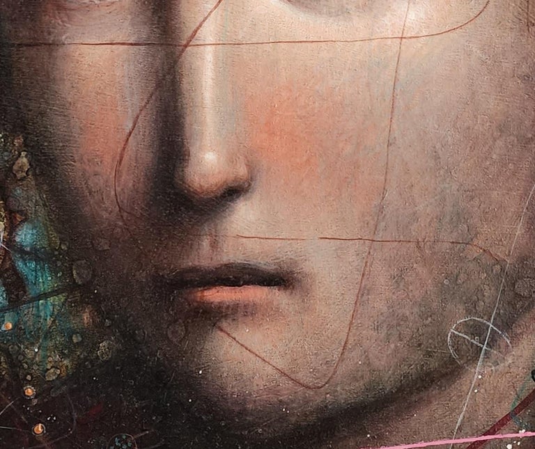 Brian Sanchez - What is Behind, Oil, Mixed Media, Hyperrealism, Modern ...