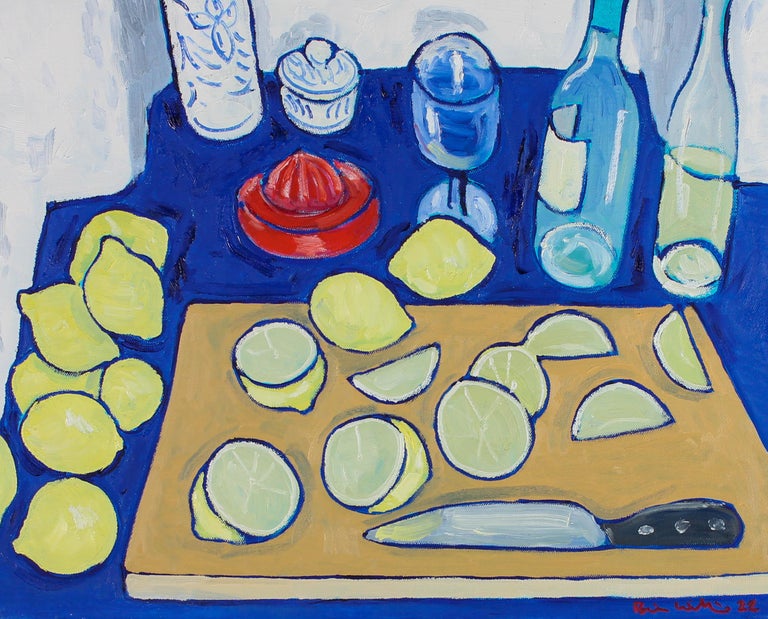 Brian William - Brian William - 2022 Oil, Lemons In Corfu For Sale at 1stDibs