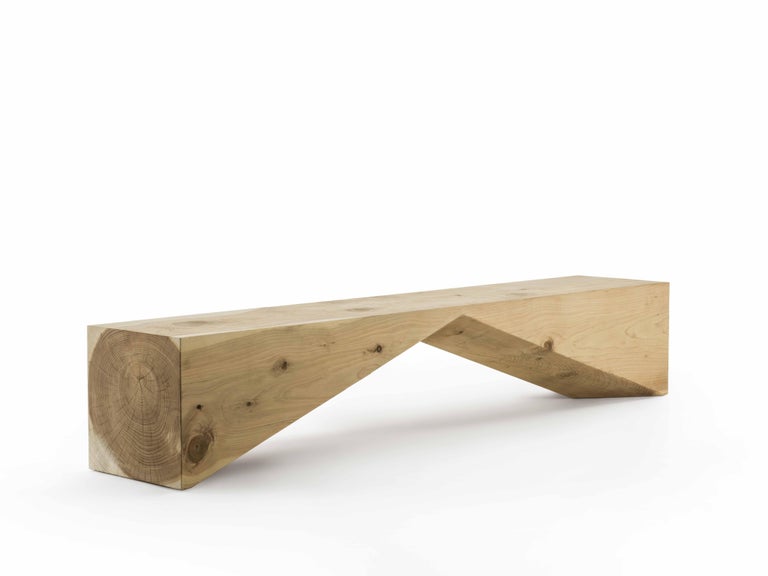 Bridge Bench C.R.&S. Riva1920 Contemporary Natural Cedar Wood Made in ...
