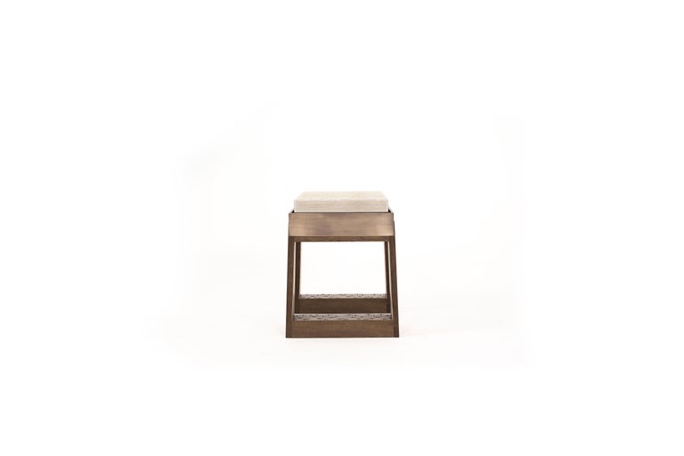 Bridge Side Table - Oak and Walnut - Size I For Sale at 1stDibs