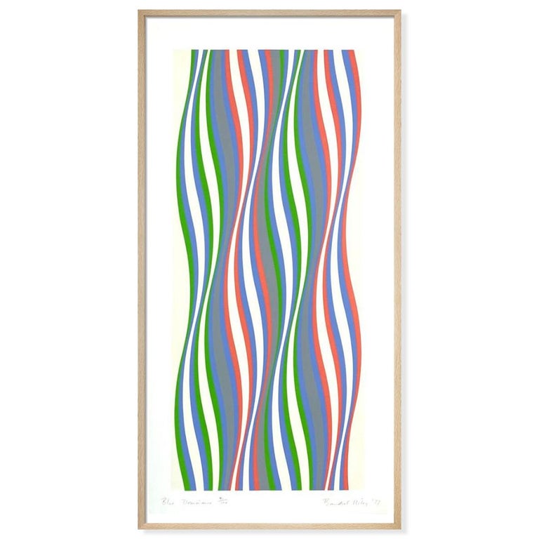 Bridget Riley - Blue Dominance For Sale at 1stDibs