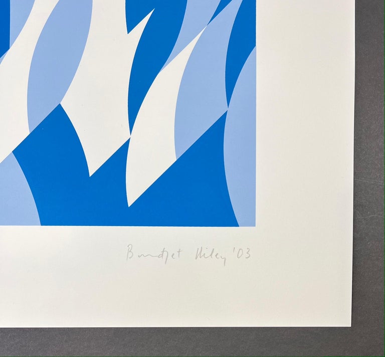 Bridget Riley - Bridget Riley – Two Blues – hand-signed Screenprint in ...