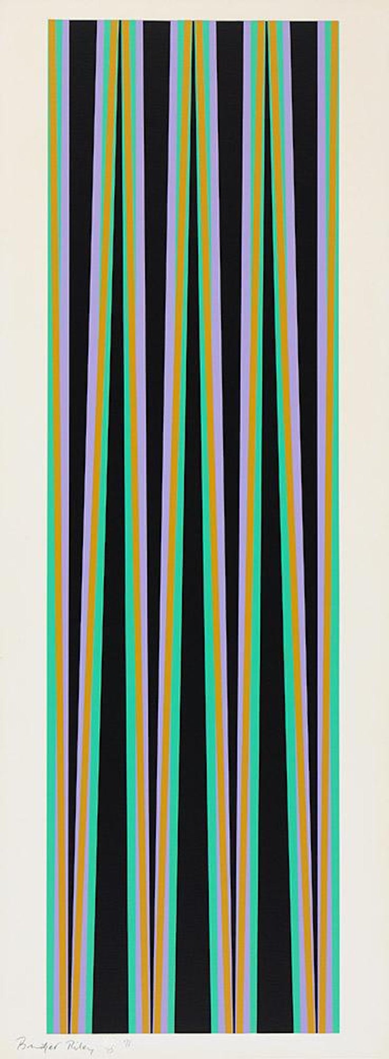 Bridget Riley - Elongated Triangle 6 For Sale at 1stDibs