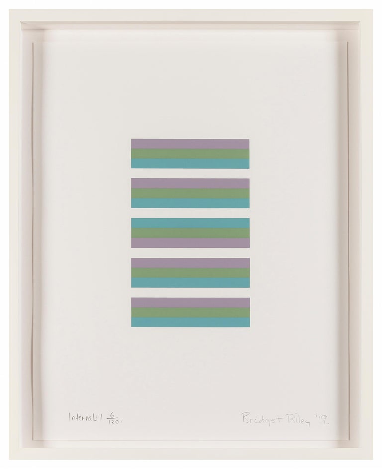 Bridget Riley - Intervals 1 -- Screen Print, Stripes, Patterns, Op Art ...