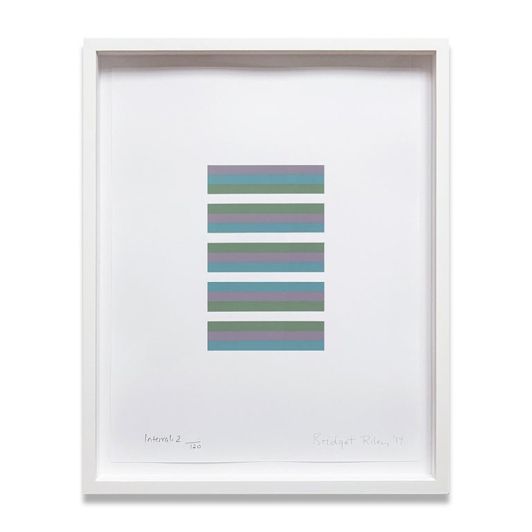 Bridget Riley - Intervals 2, Screenprint, 2019, Minimalism, Abstract ...