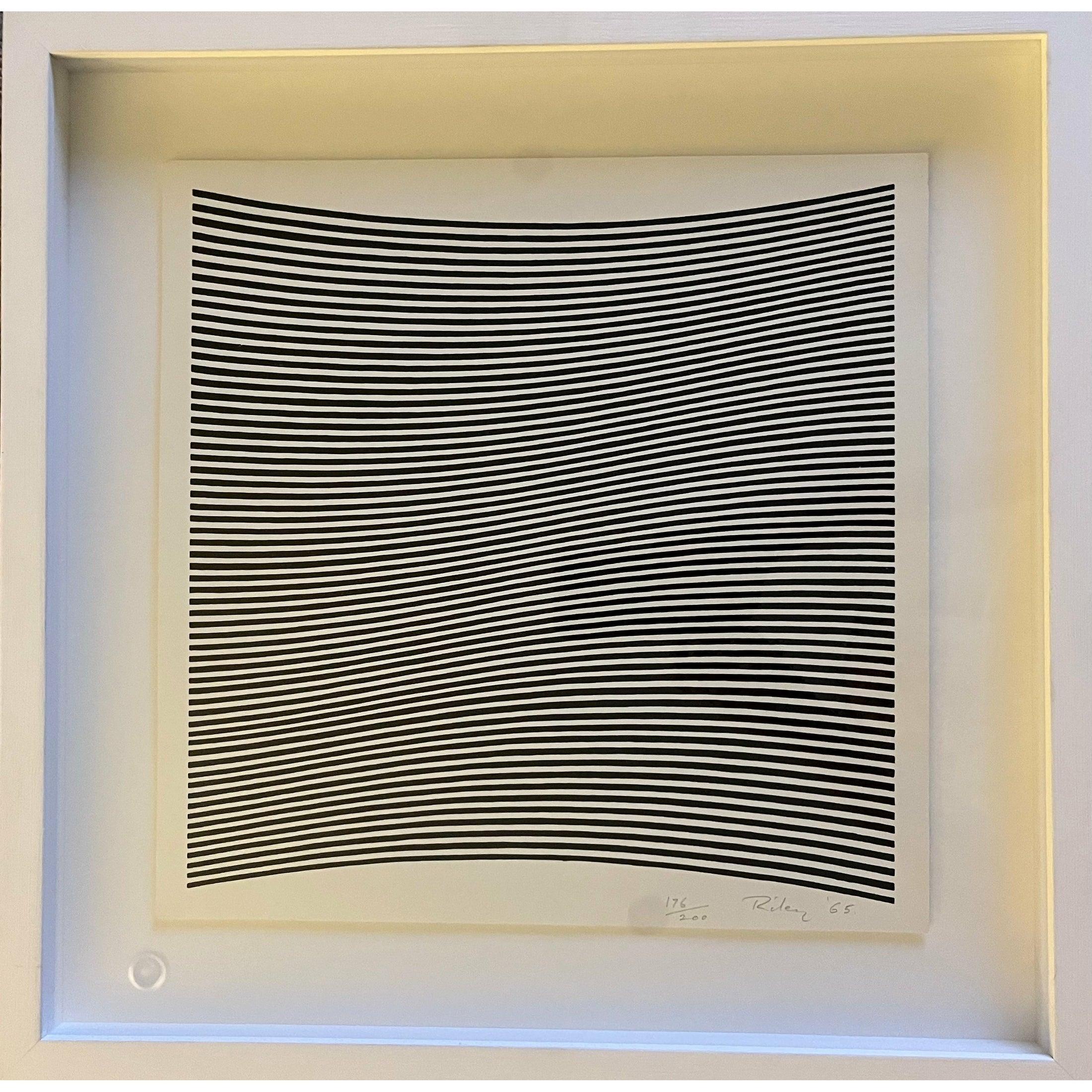 Bridget Riley - Large Fragment -- Screen Print, Abstract Art, Op Art by ...