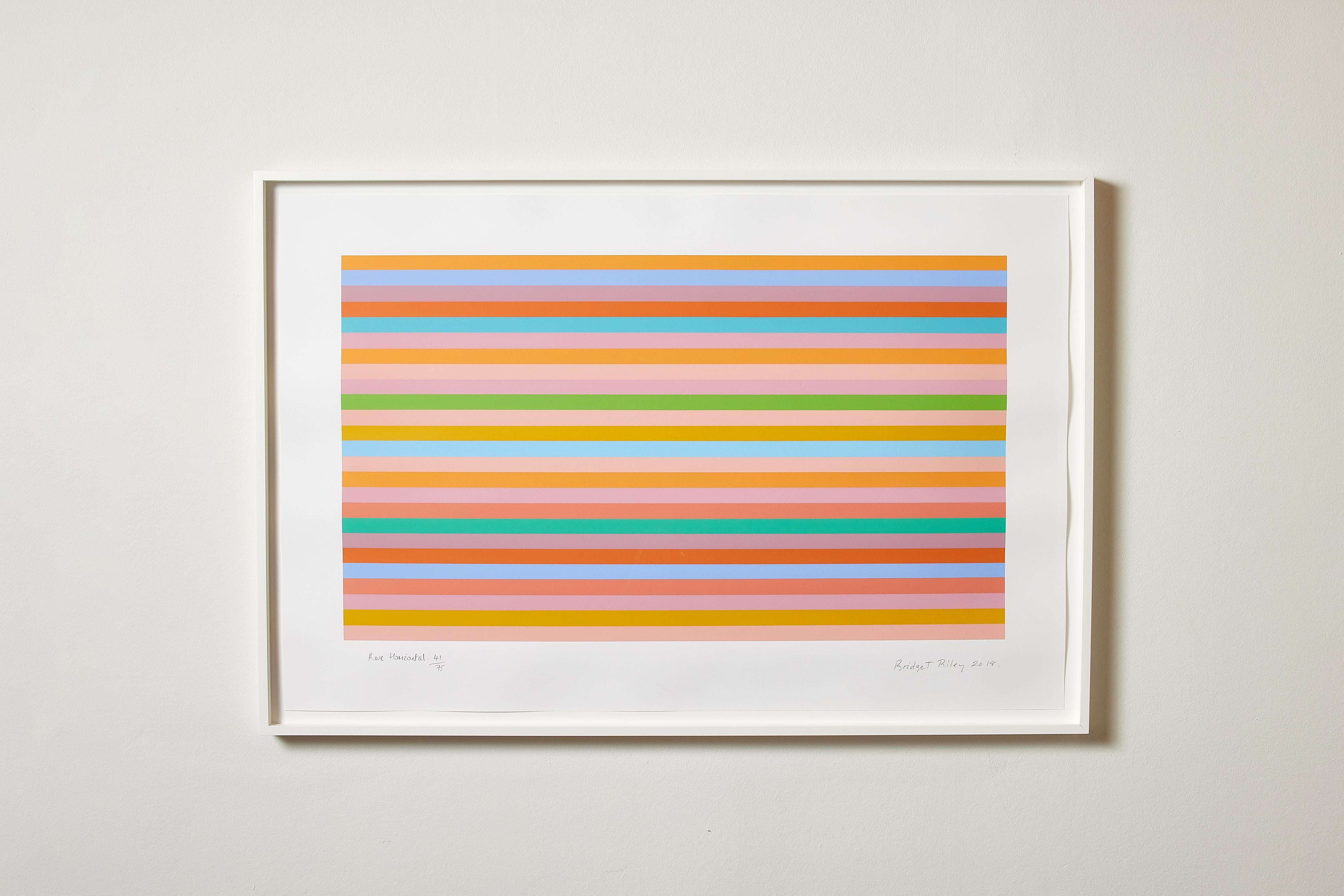 Bridget Riley - Rose Horizontal -- Screen Print, Stripes, Patterns, Op ...