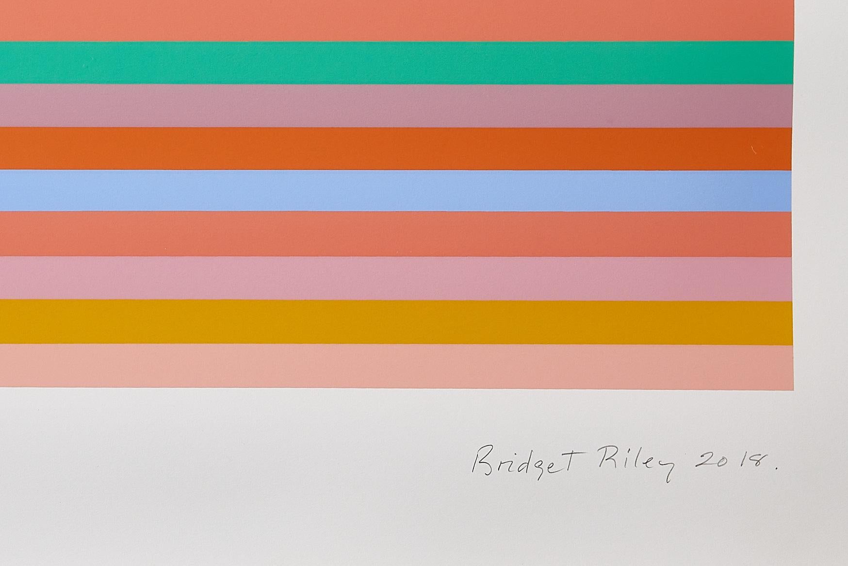 Bridget Riley - Rose Horizontal -- Screen Print, Stripes, Patterns, Op ...