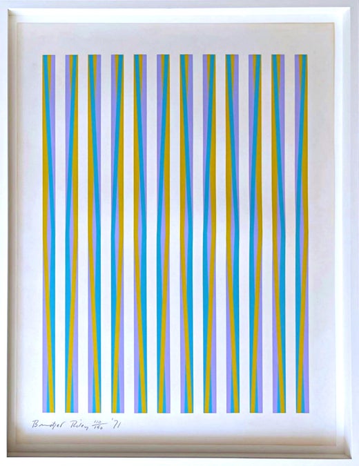 Bridget Riley - One Small Step -- Screenprint, Abstract Art, Op Art by ...