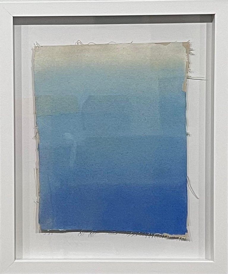 Bridgette Duran - Color Field Light Blue Gradient Painting For Sale at ...