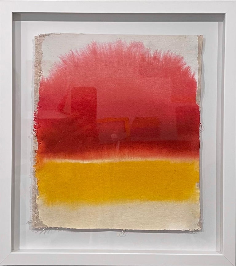Bridgette Duran - Red and Yellow Abstract Geometric Color Field ...