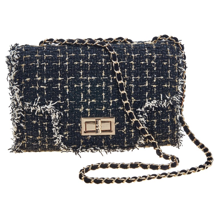 Brielle Woven Crossbody Bag Black and Gold Color For Sale at 1stDibs