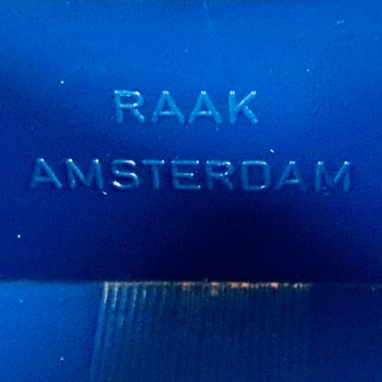 Bright Blue Acrylic Base and Bubble Glass Sphere by RAAK Amsterdam ...