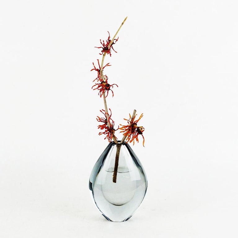 Bright Blue Scandinavian Sommerso Vase by Sven Palmqvist for Orrefors ...