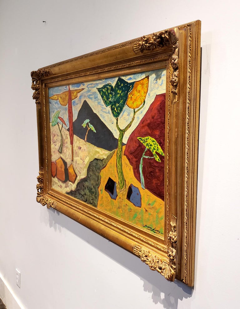 Bright Surreal Landscape "Arroyo" by Artist Jacques Lamy For Sale at ...