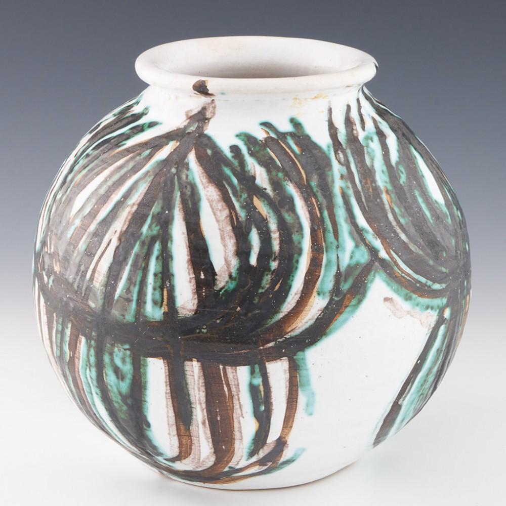 Briglin Studio Pottery Globe Vase Depicting Thistles, c1975 For Sale at ...