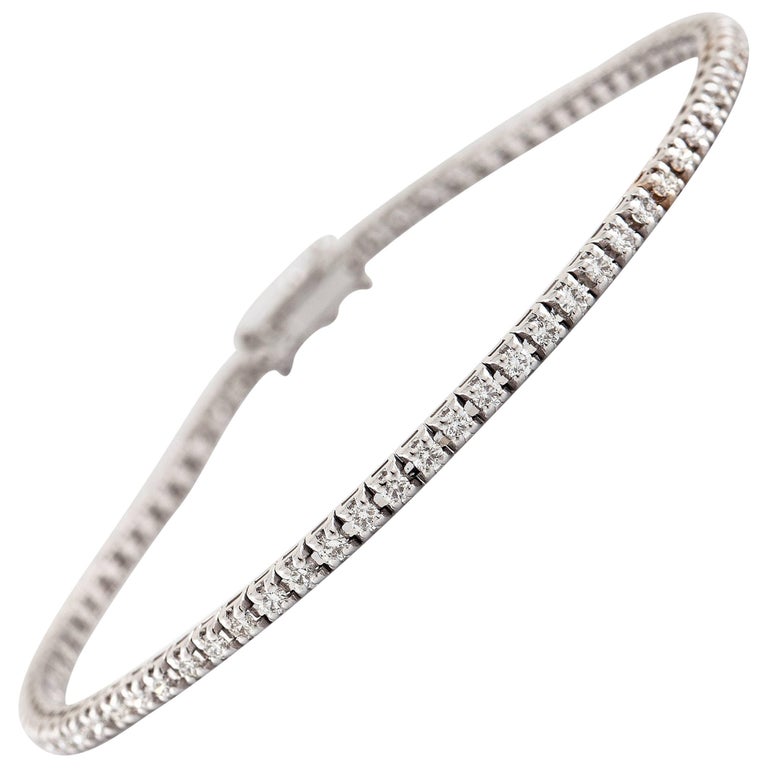 Brilliant Cut Diamonds Gold Bracelet For Sale at 1stDibs