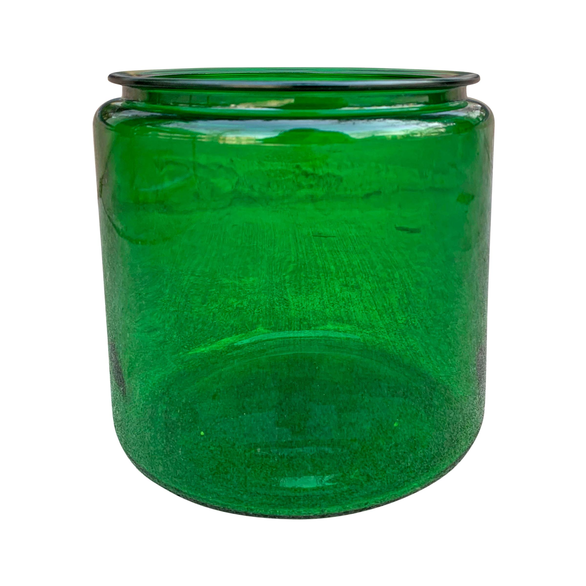Green Glass Jar - 27 For Sale on 1stDibs