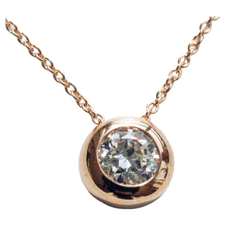 Brilliant Solitaire Pendant with Chain 0.40 Carat White That's Exact I ...