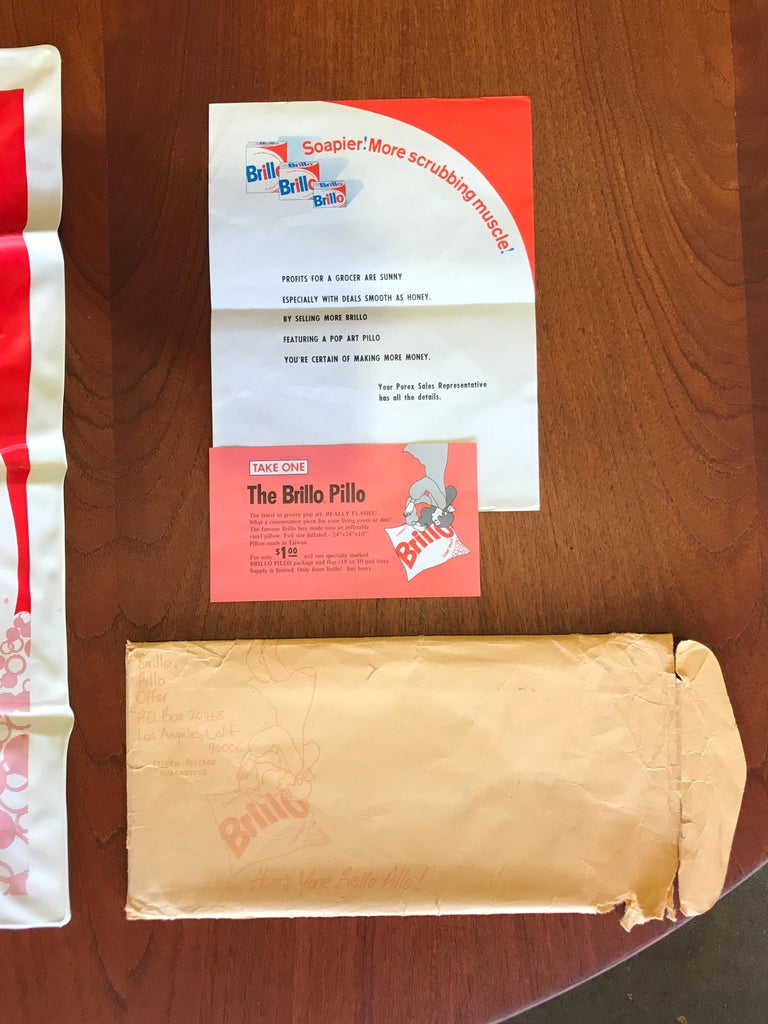 Brillo Pillow with Original Documentation For Sale at 1stDibs