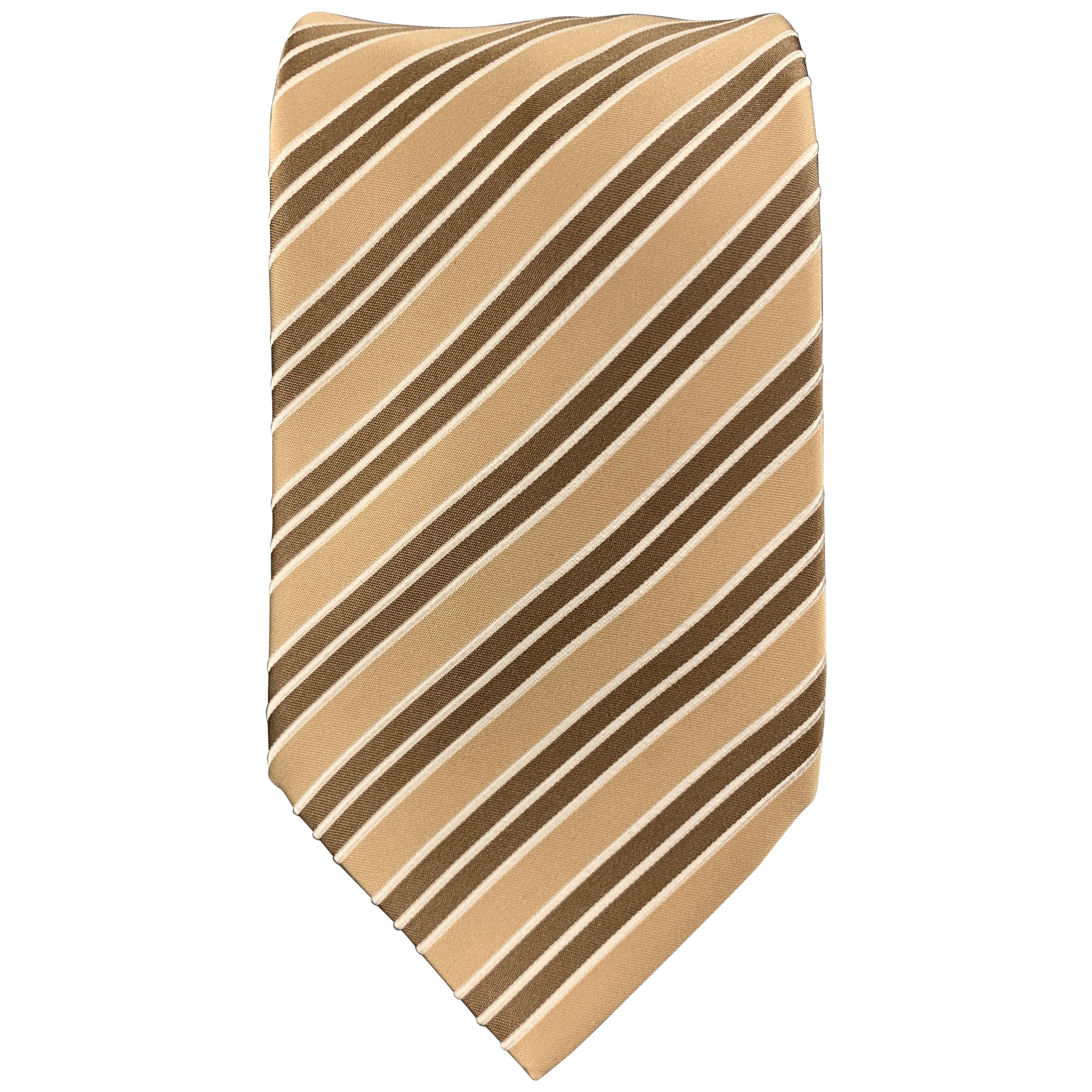 HERMES Tie - Brown Silk H Pattern Neck Tie at 1stDibs | hermes pattern ...