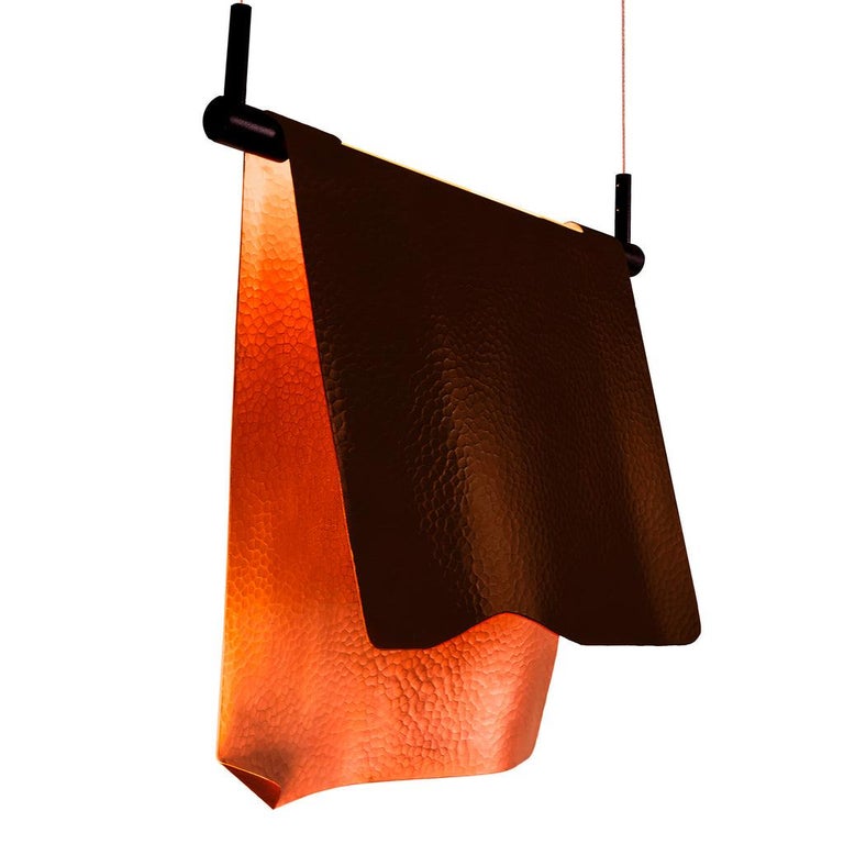 Brisa Pendant Light in Chocolate Color and Flume Style For Sale at 1stDibs