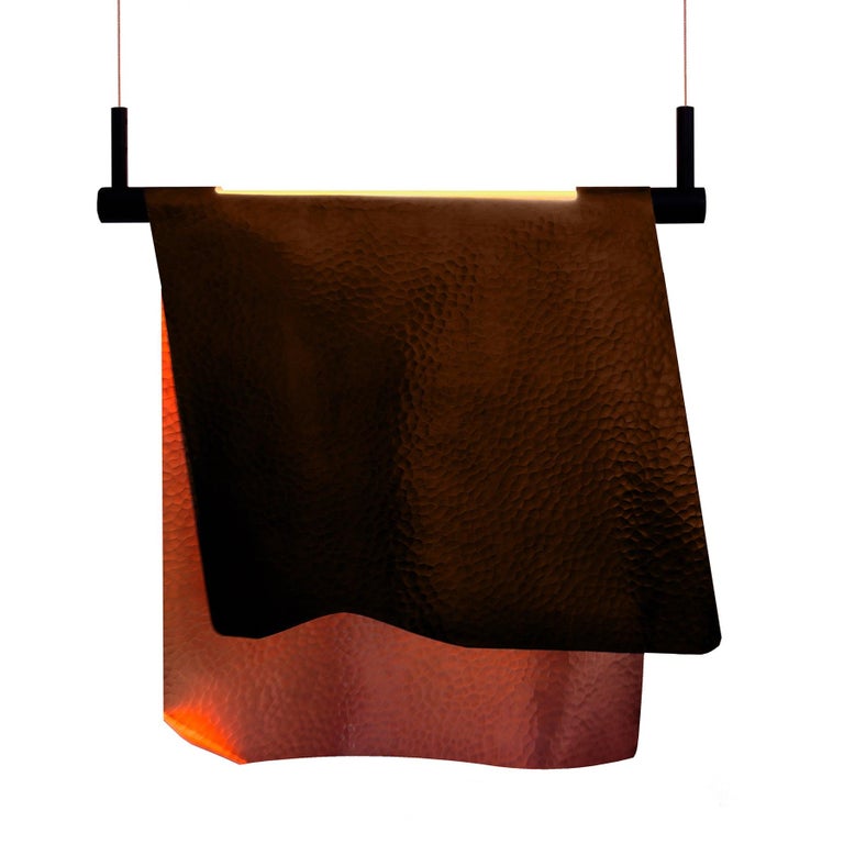 Brisa Pendant Light in Chocolate Color and Flume Style For Sale at 1stDibs