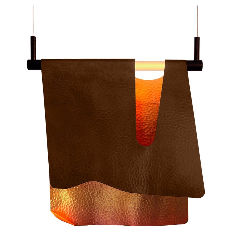 Brisa Pendant Light in Chocolate Color and Flume Style For Sale at 1stDibs