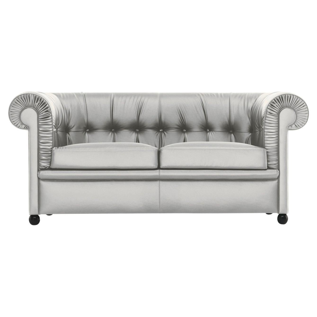 Baleri Italia Bristol Three-Seat Sofa in Silver Fabric by Enrico Baleri ...