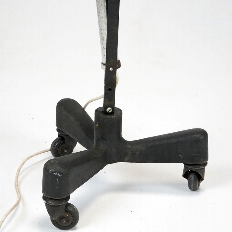 British 1930s Anglepoise Floor Standing Trolley Lamp For Sale at 1stDibs