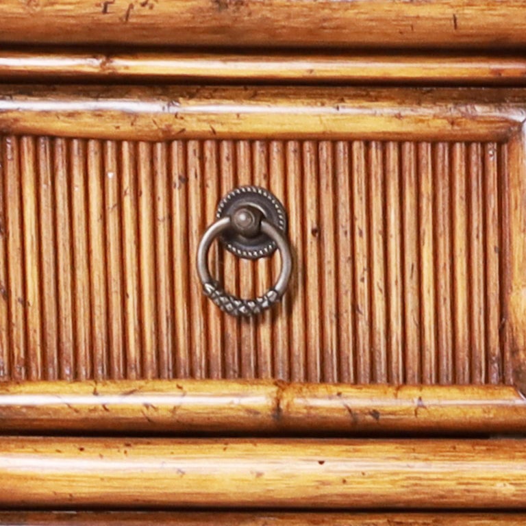 British Colonial Bamboo and Reed Chest at 1stDibs