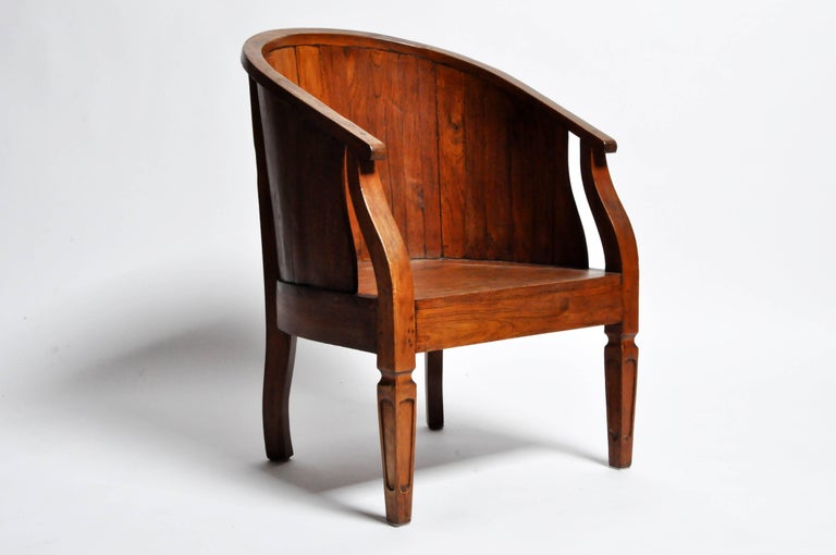 British Colonial Round Back Chairs at 1stDibs