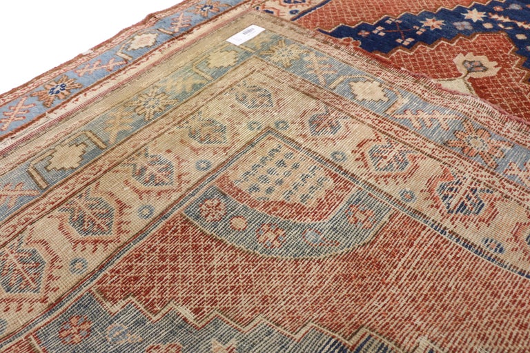 British Colonial Style Antique Persian Hamadan Rug, Entry or Foyer Rug ...