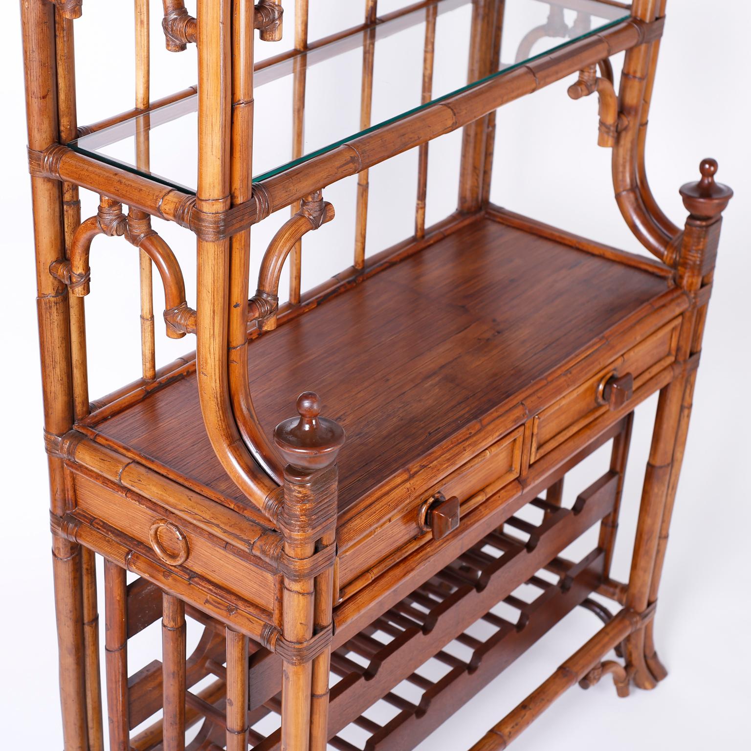 British Colonial Style Bamboo Bar at 1stDibs | bamboo bars, bamboo bar ...