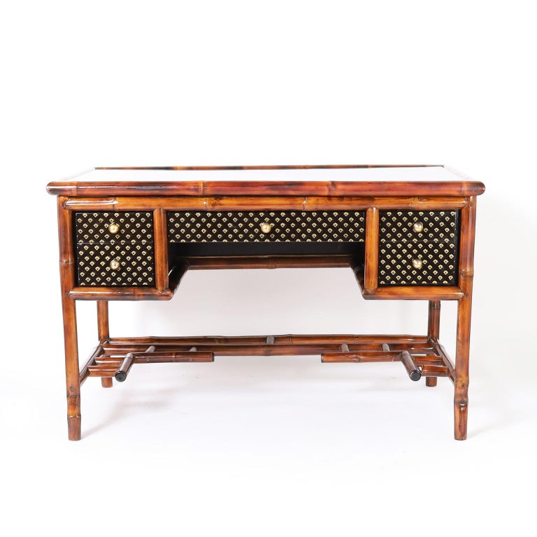 British Colonial Style Bamboo Desk at 1stDibs | british colonial desk ...
