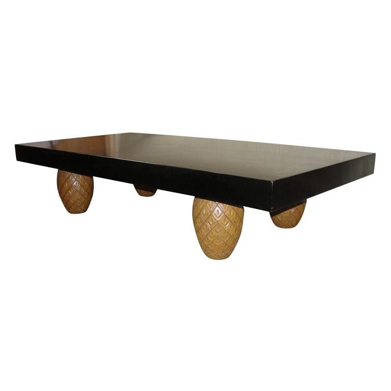 British Colonial Style Coffee Table at 1stDibs