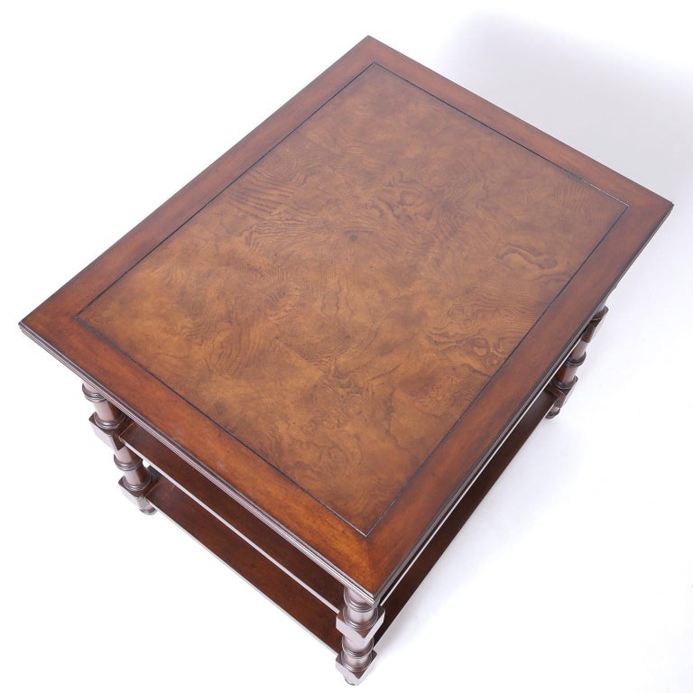 British Colonial Style Three Tiered Occasional Table or Stand For Sale ...