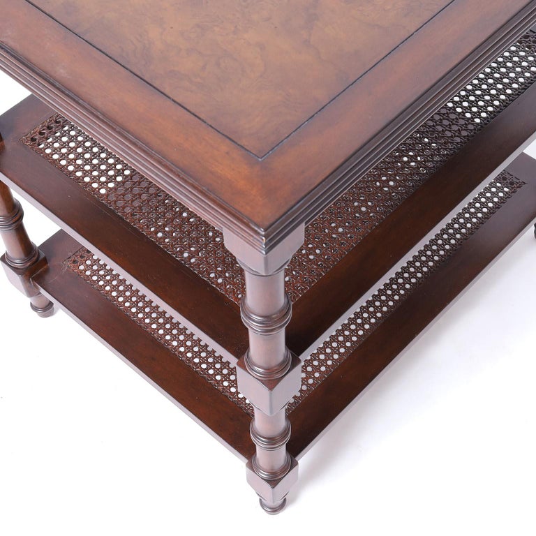 British Colonial Style Three Tiered Occasional Table or Stand For Sale ...