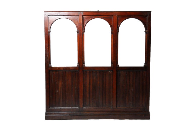 British Colonial Teak Wood Room Divider For Sale at 1stDibs