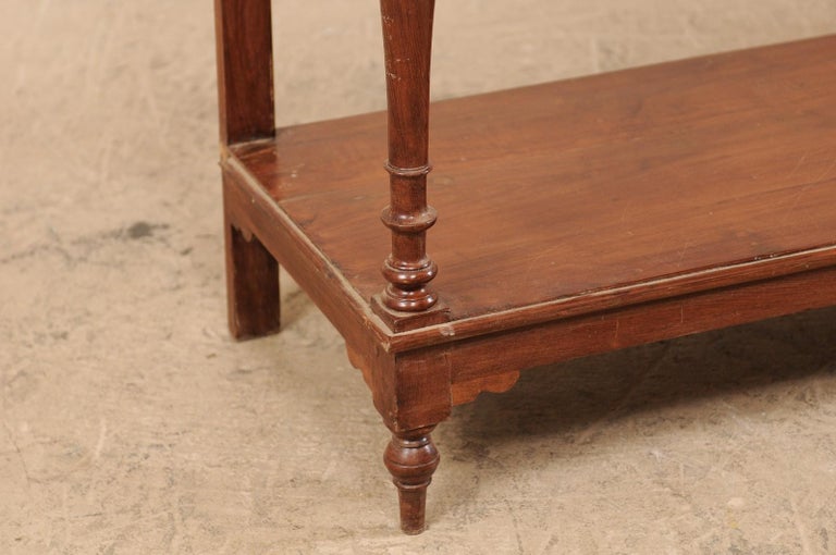 British Colonial Wood Open Display or Bookshelf at 1stDibs