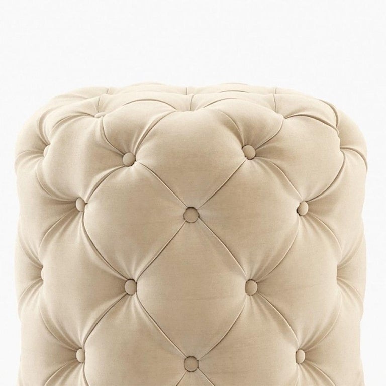 British Cream Pouf For Sale at 1stDibs