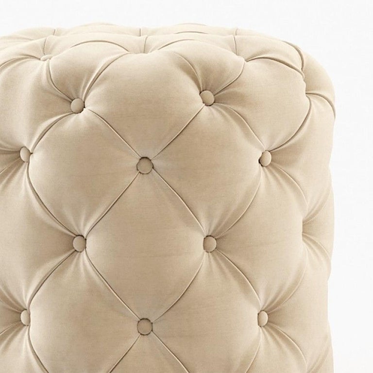 British Cream Pouf For Sale at 1stDibs