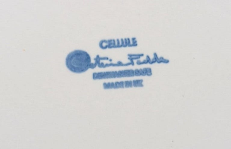 British Design, Four Large Freeform Plates in Glazed Porcelain, Late ...