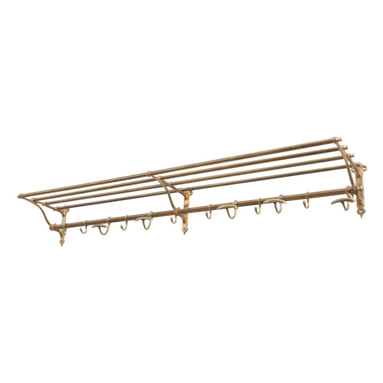 British Late 19th Century Brass Train Car Luggage Rack at 1stDibs