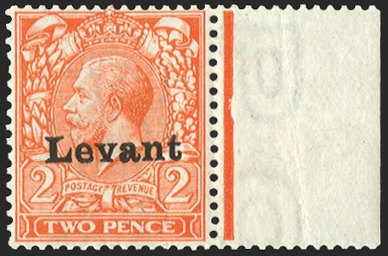 British Levant 1916 'Salonica' 2d Reddish Orange Variety, SGS3var For ...