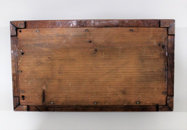 British Military WWI Suffolk Regiment Hand Carved Wooden Box at 1stDibs