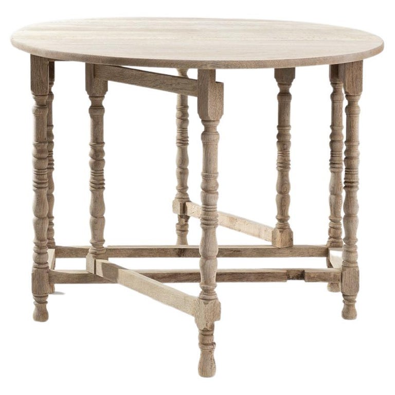 British Oak Gate Leg Table For Sale at 1stDibs