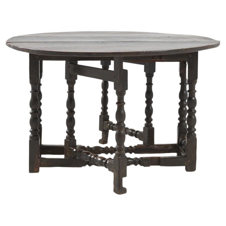 British Oak Gate Leg Table For Sale at 1stDibs